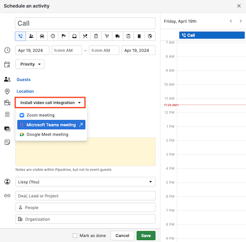 Pipedrive Integration: Microsoft Teams - Knowledge Base | Pipedrive